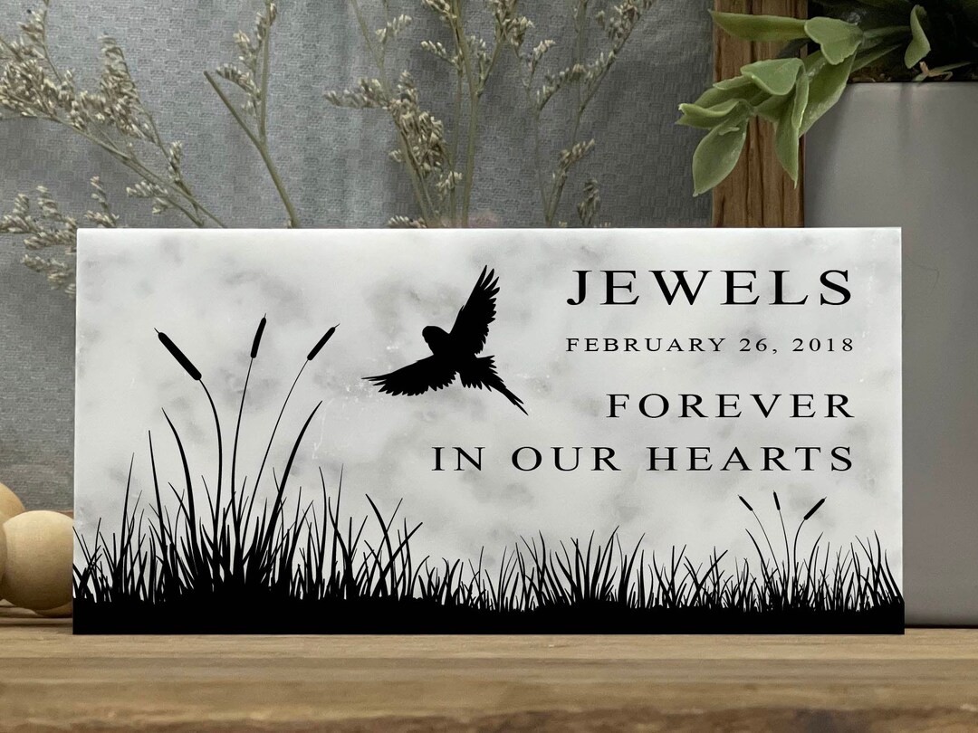Custom Bird Memorial 3x6 and 4x8 Pet Bird Memorial Gift - Etsy