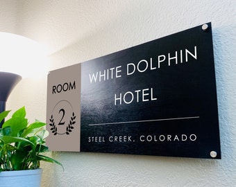 Custom Engraved 1x3 Plaque Suite Sign Wall Door Placard Badge With ...