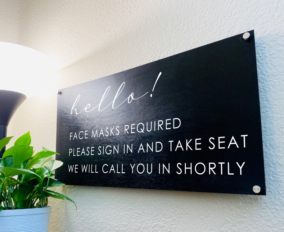 REAL Wood Business Sign | Waiting Area Sign | Business Logo Sign ...