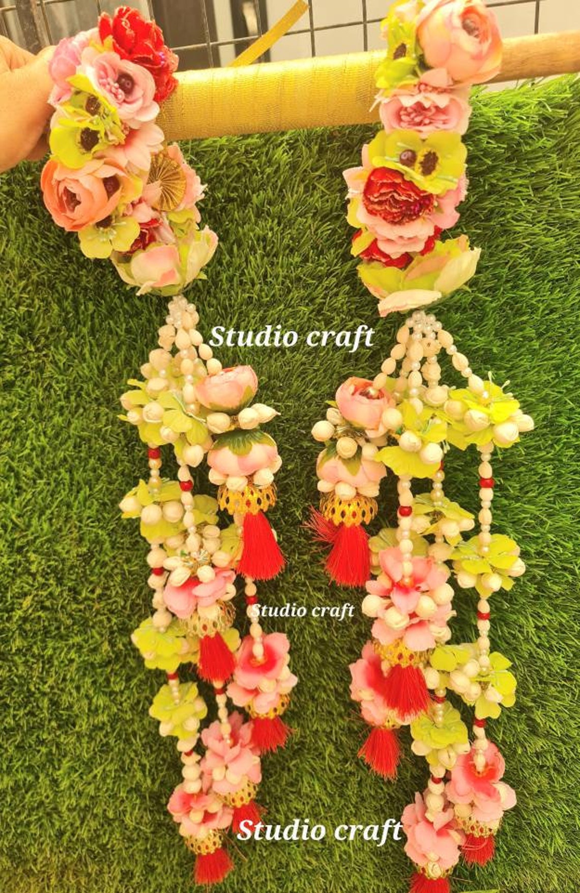 Handcrafted Heavy Bridal Kaleere Kalire Pair Flower Kalire - Etsy