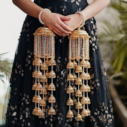 Handcrafted Heavy Bridal Kaleere Kalire Pair..with Golden - Etsy