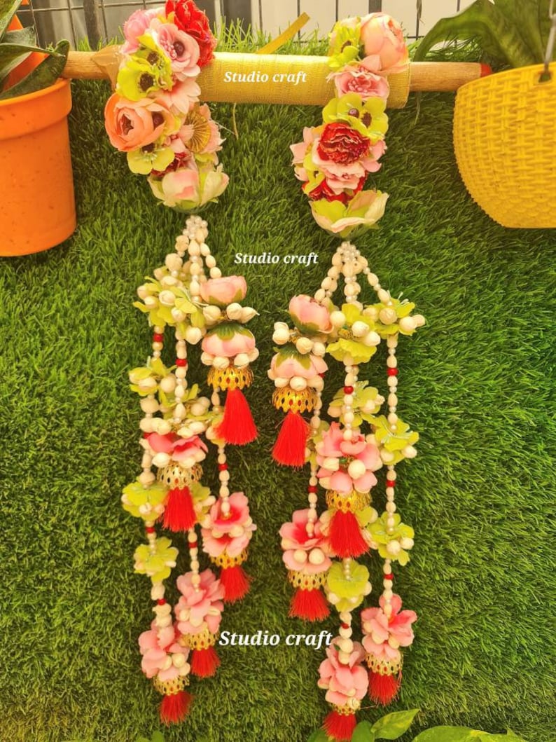 Handcrafted Heavy Bridal Kaleere Kalire Pair Flower Kalire - Etsy