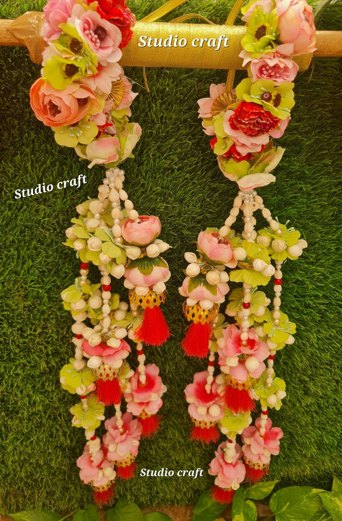 Handcrafted Heavy Bridal Kaleere Kalire Pair Flower Kalire - Etsy