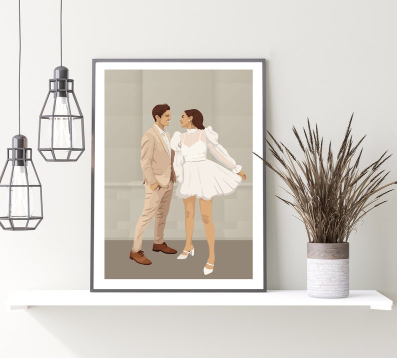 Custom Illustration Drawing Digital Portrait Personalised - Etsy