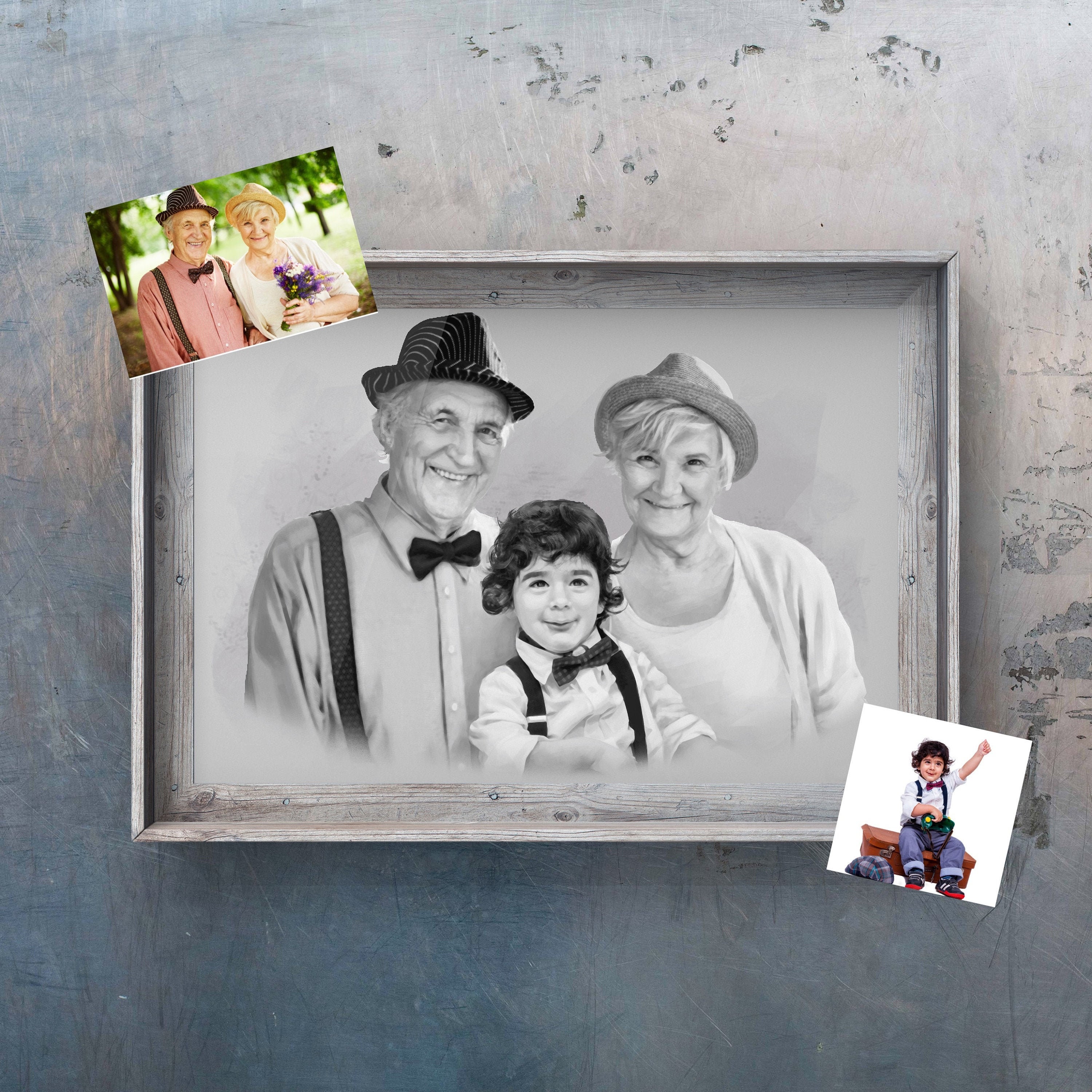 PHOTO MERGE Family Portrait From Multiple Photos Merge | Etsy