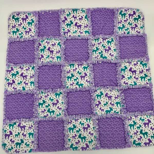 Purple Rag Quilt - Etsy