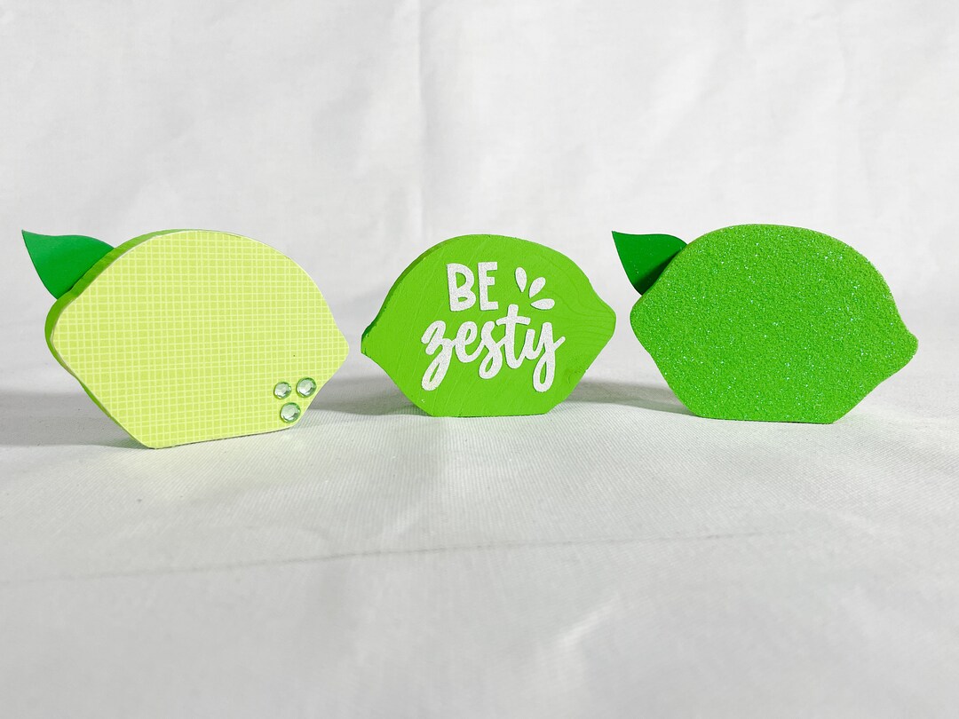 Small Lime Cutouts, Tiered Tray Decor, Summer Tiered Tray, Summer Decor ...