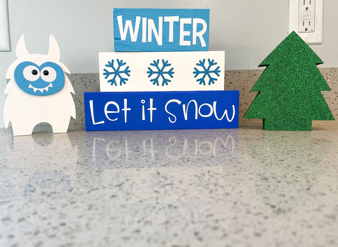 Yeti Cutout, Winter Decor - Etsy