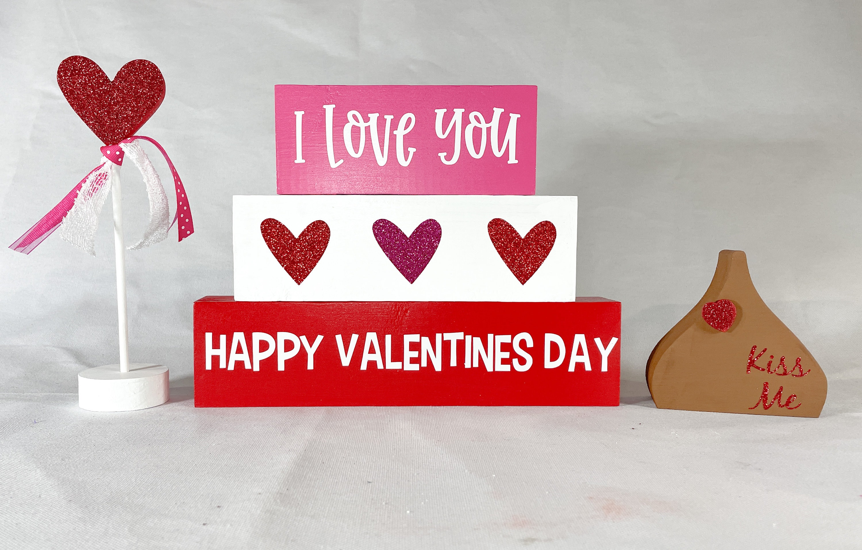 Chocolate Kiss Cutout, Wooden Chocolate Kiss Cutout, Valentines Decor ...