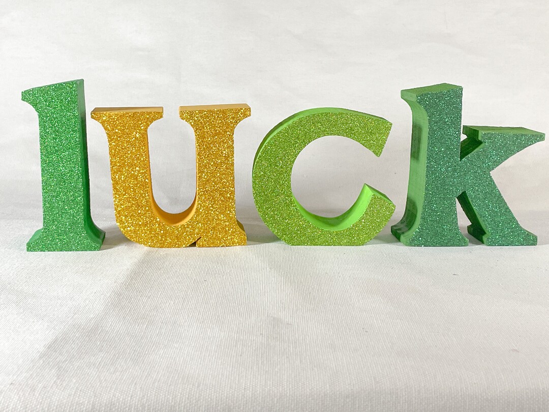 LUCK Letters, St. Patricks Day Decor, St Patrick's Day Decor, St. Patty ...