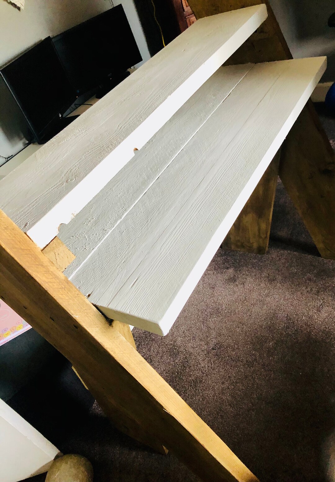 Handmade Rustic Ladder Desk. Made to Order - Etsy UK