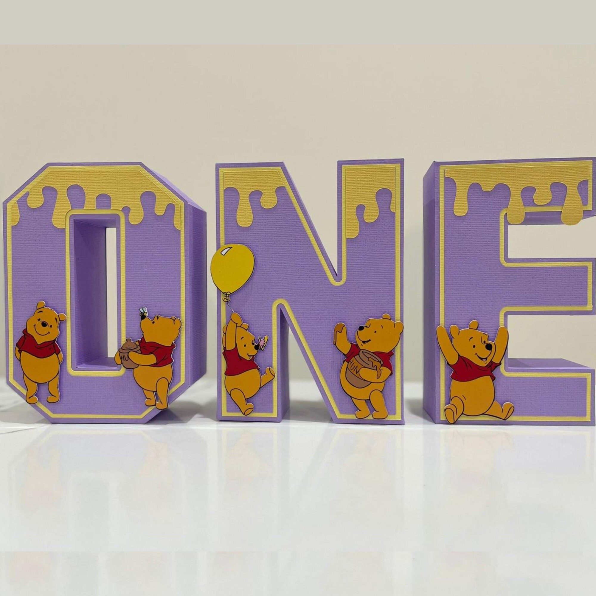 Winnie the Pooh Inspired 3D Letters Pooh Bear Custom 3D Letters ...