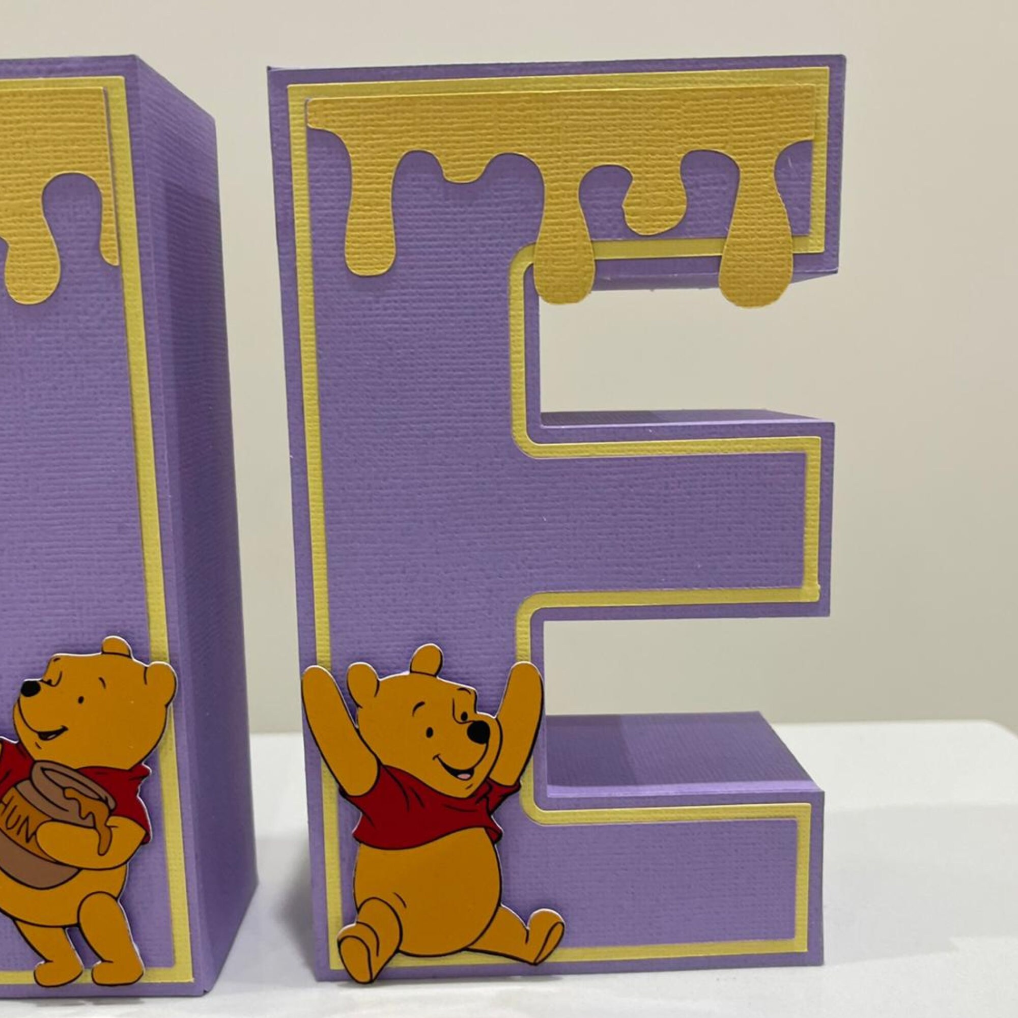 Winnie the Pooh Inspired 3D Letters Pooh Bear Custom 3D Letters ...