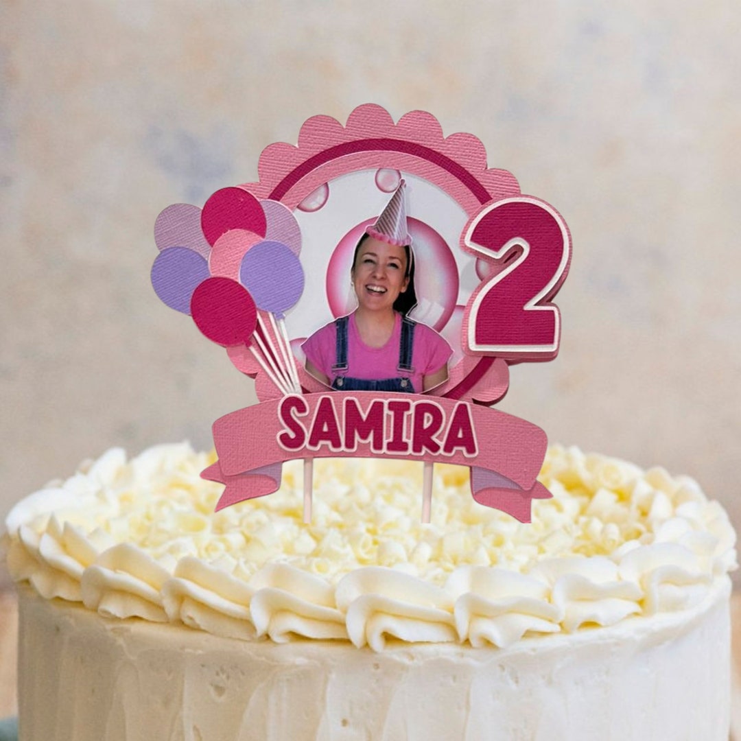 Miss Rachel Inspired Cake Topper Cake Topper Personalised Cake Topper ...