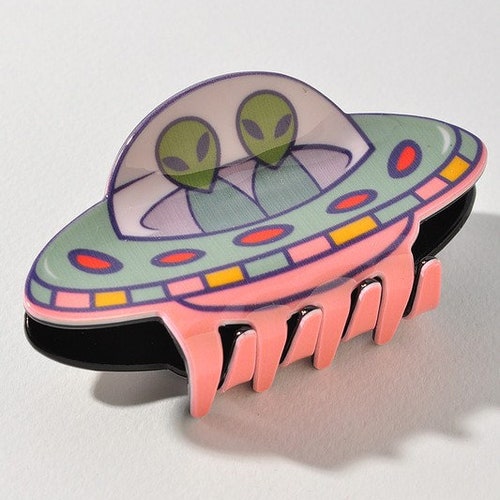 UFO Hair Clip Alien Space Babe Kawaii Barrette - Etsy