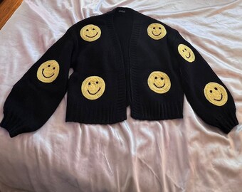 Womens Smiley Face Sweater - Etsy