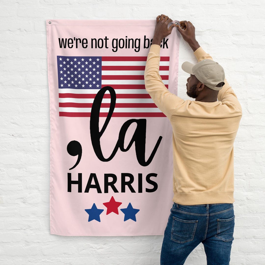 Kamala Harris Support We Not Going Back Flag, US Election Express ...