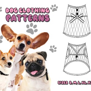Dog Dress Pattern for S M L XL XXL Sizes Printable PDF - Etsy