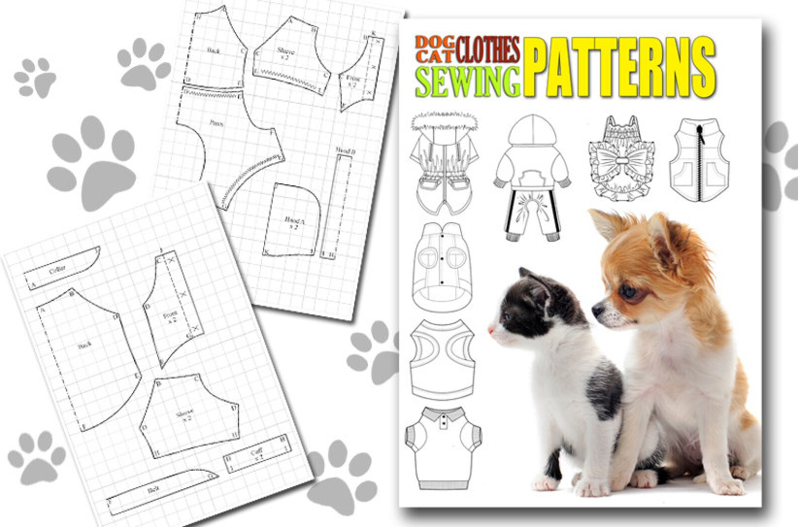 55 Dog and Cat Clothes Sewing Patterns Create Individual - Etsy