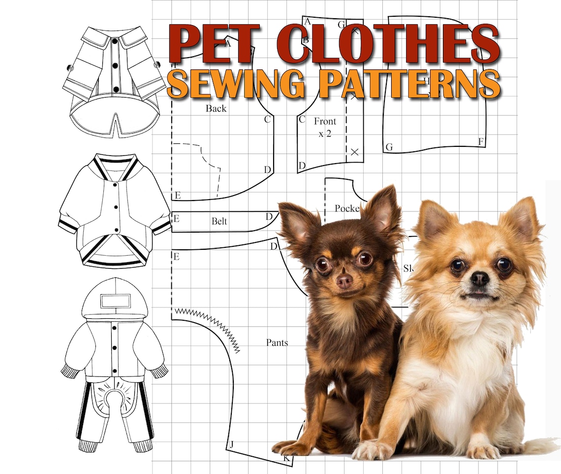44 Dog Clothes Patterns for All Sizes Create Individual - Etsy