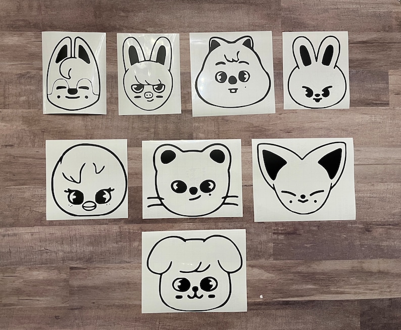 SKZOO DECALS black or White - Etsy
