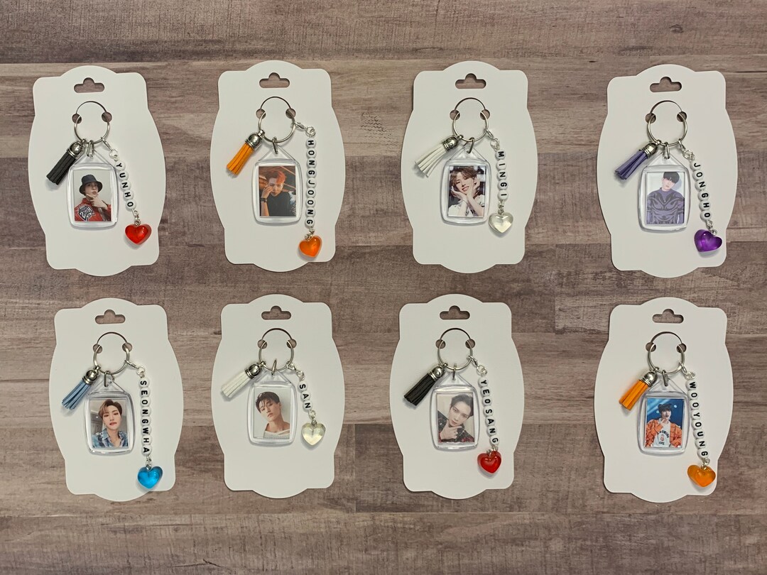 ATEEZ Photo Keychains - Etsy