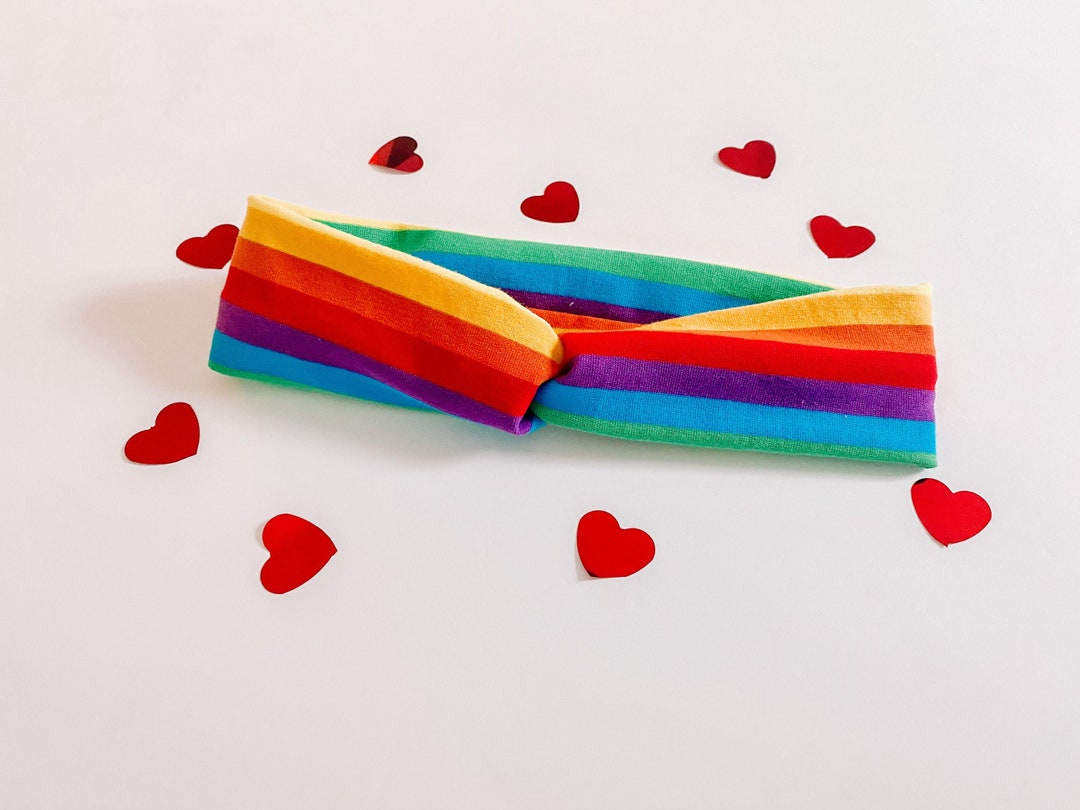 Rainbow Headband | Pride | LGBTQ | LGBTQIA+ | Jersey Knit Headbands ...