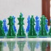Handmade Elegant Chess Set Blue and Green Chess Set Handmade - Etsy