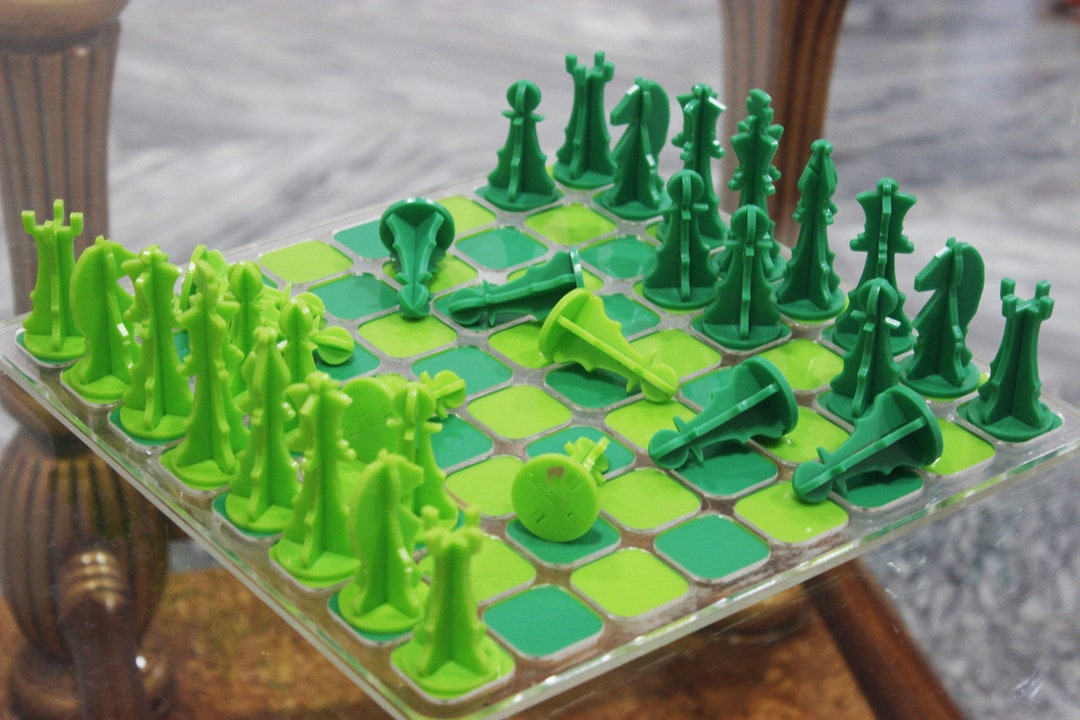 Handmade Elegant Chess Set Green and Light Green Chess Set - Etsy