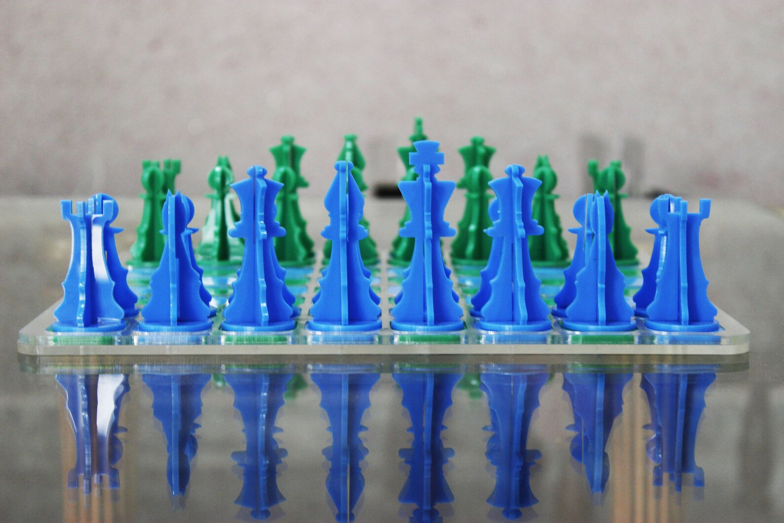 Handmade Elegant Chess Set Blue and Green Chess Set Handmade - Etsy