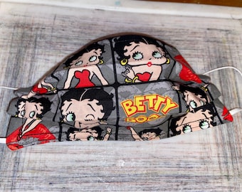Betty Boop Face Mask - Etsy