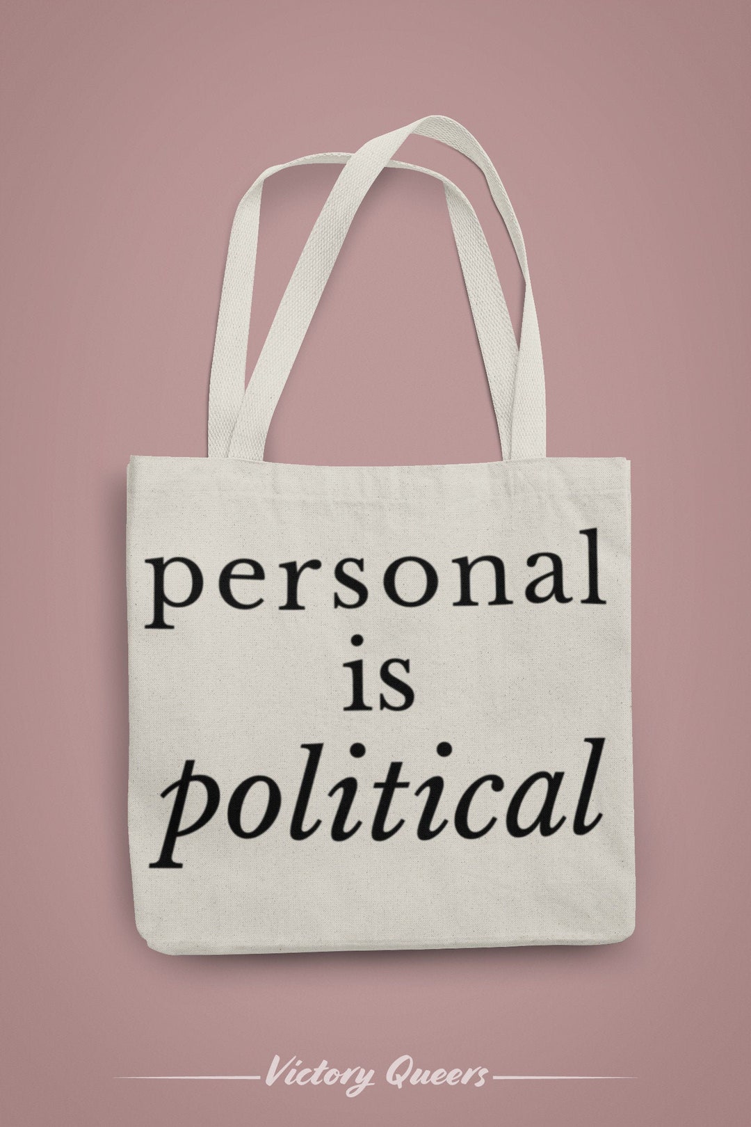 Feminist Tote Bag Personal is Political Slogan Tote Bag - Etsy