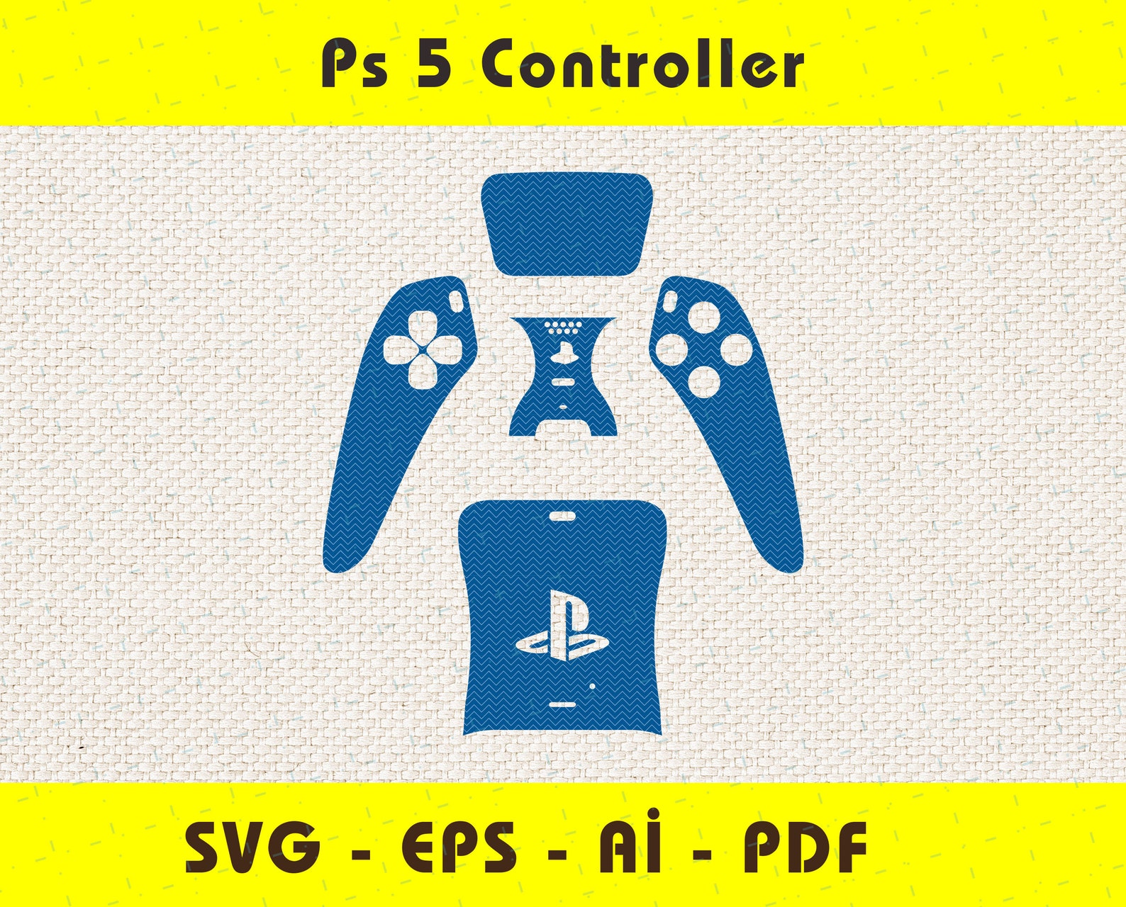 Sony Playstation 5 Controller ,PS5 Controller Full Wrap Skin Cutting ...