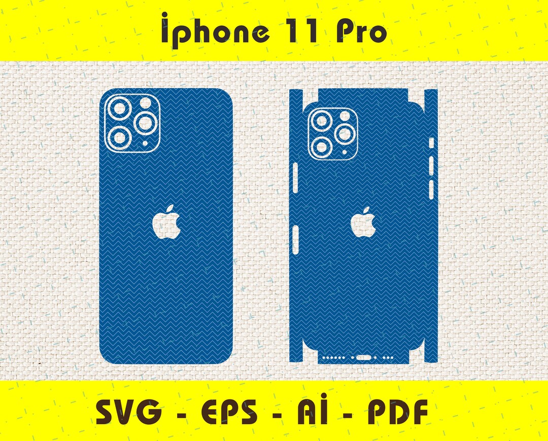 IPhone 11 Pro Full Wrap Skin Cutting Template SVG, EPS, Aİ, Pdf ...