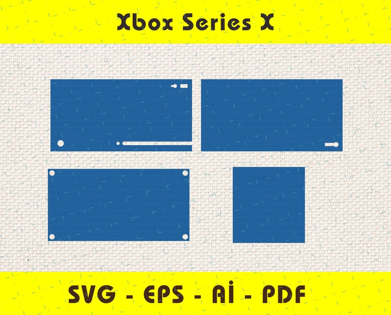 Xbox Series X Skin Full Wrap Skin Cutting Template SVG, EPS, Aİ, Pdf ...