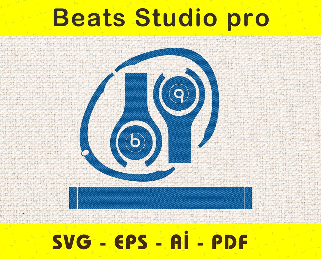 Beats Studio Pro Wrap Skin Cutting Template SVG, EPS, Aİ, Pdf ...