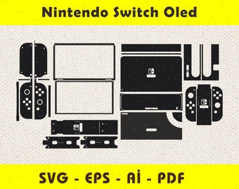 Nintendo Switch Oled Skin Template - Etsy UK