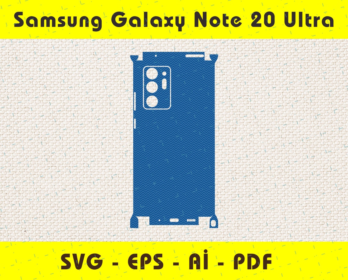 Samsung Galaxy Note 20 Ultra Full Wrap Skin Cutting Template SVG, EPS ...