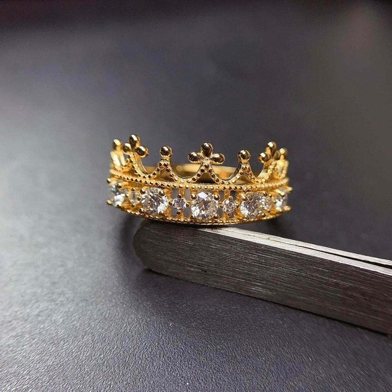 Crown ring - Etsy