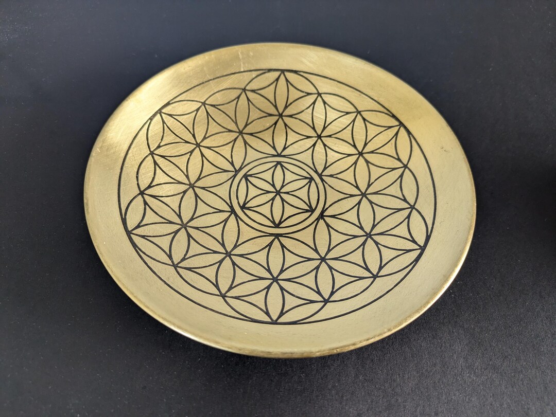 Copper Flower of Life Plate. 5.75 Inch - Etsy