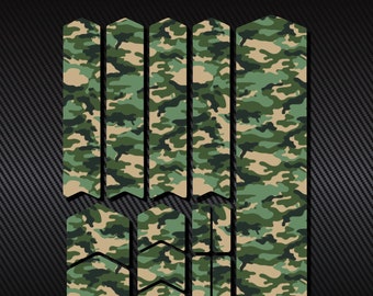 Bicycle Frame Protector Decals Set 14 Pcs Mtb Protection Guard Scratch Proof Stickers Kit Printed Vinyl Decal ARMY CAMO Design Etsy