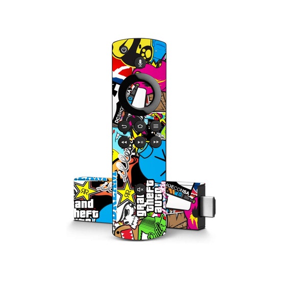 Stickerbomb SKIN for Amazon Fire TV Stick 2 4K Remote | Etsy