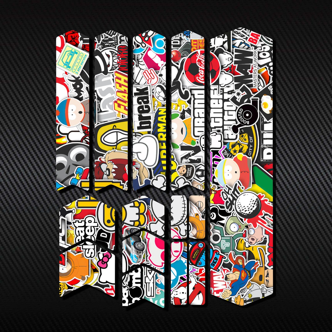 Bicycle Frame Decals Set, Mtb Stickers, Frame Protector, Bike Stickers ...