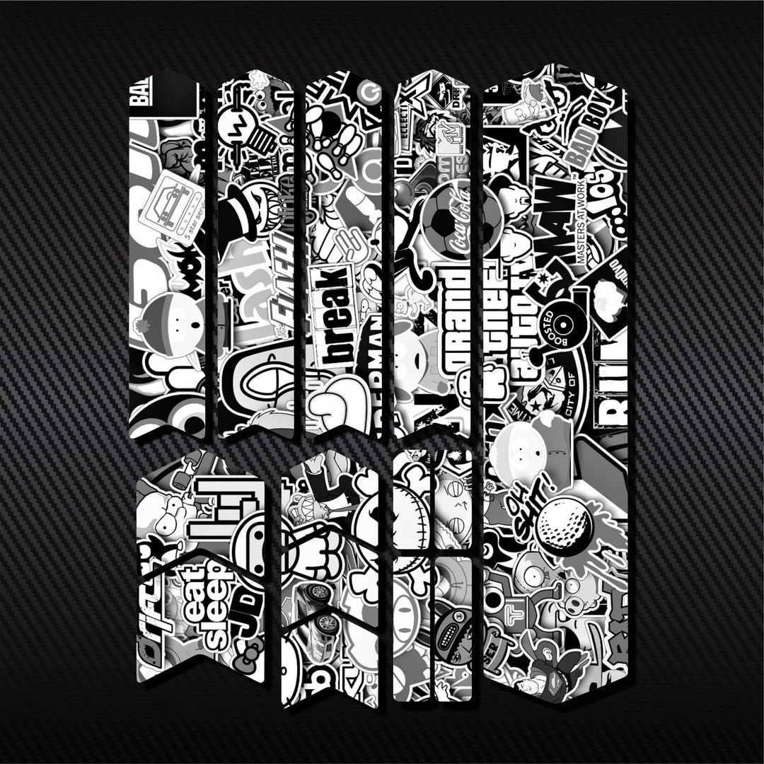 Bicycle Frame Protector Decals Set 14 Pcs / Mtb Protection Guard ...