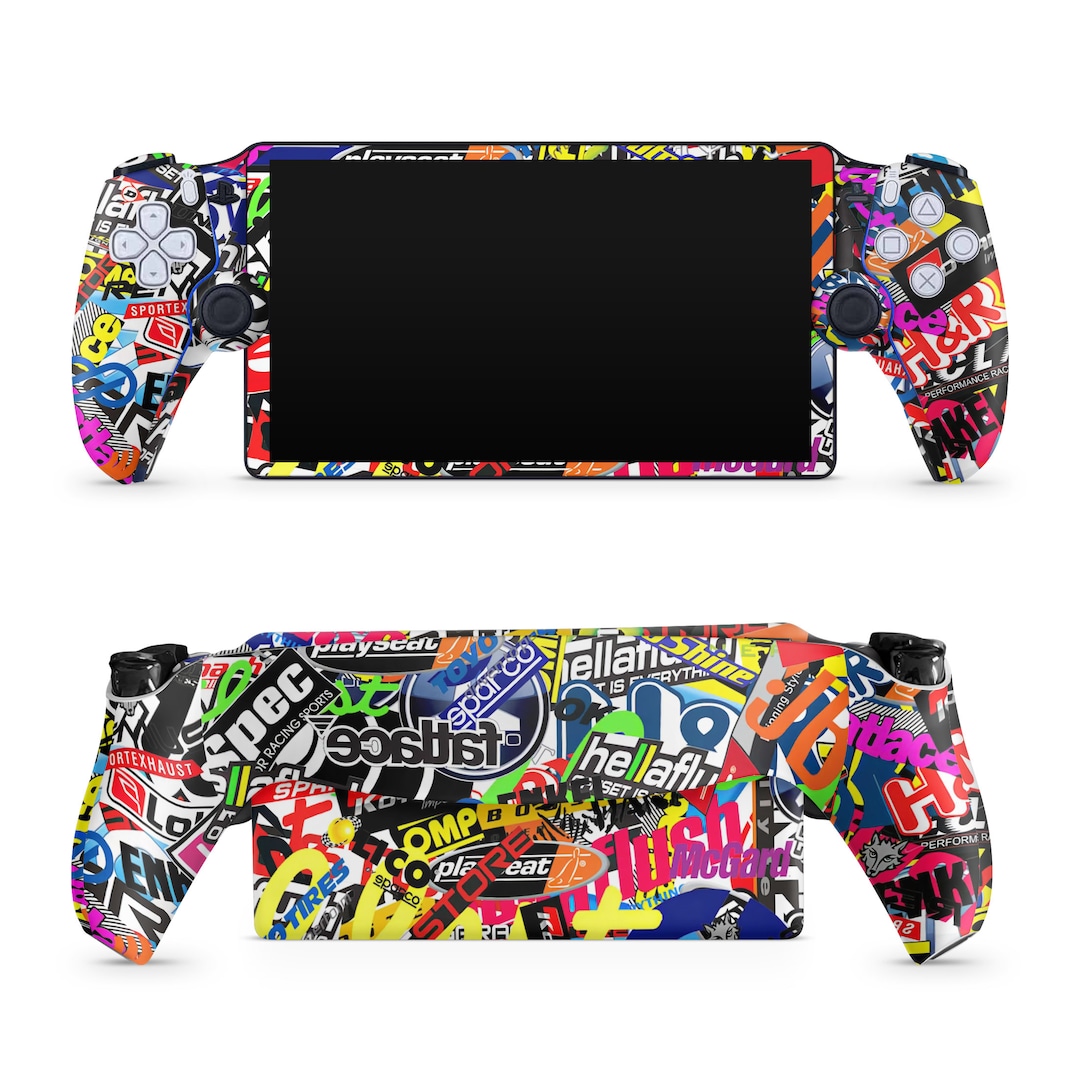 Sticker Bomb PS Portal Skin, Skins for Playstation Portal, Ps Portal ...