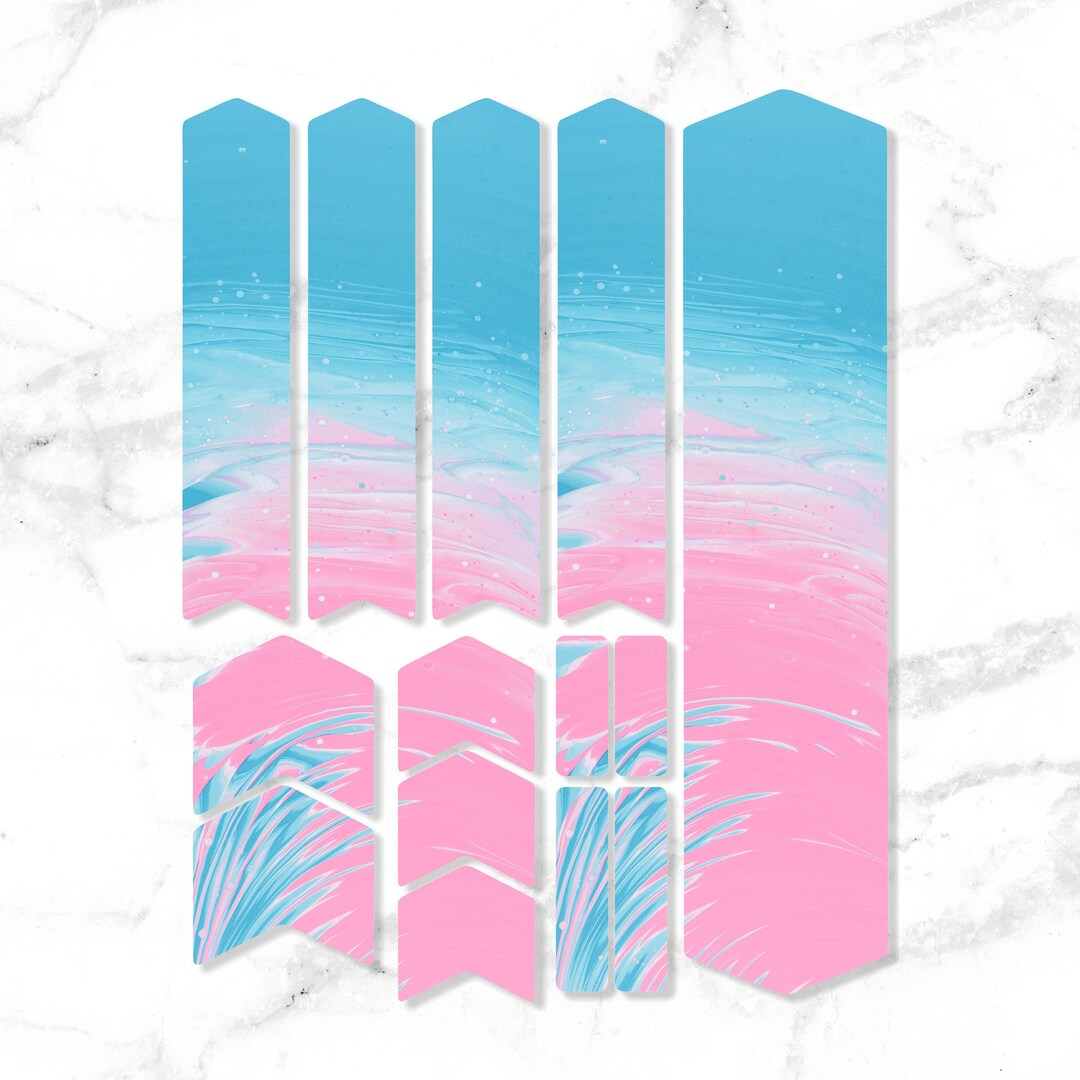 Bicycle Frame Fork Protector Decals Set 14 Pcs / Mtb Protection Guard ...