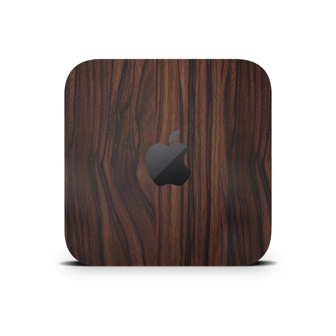 Ebony Wood Pattern Mac Mini Skin, Mac Mini Decorative Wrap, Fullbody ...