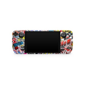 Anime Stickerbomb Steam Deck Skin, Skins for Steam Deck Oled, Precut ...
