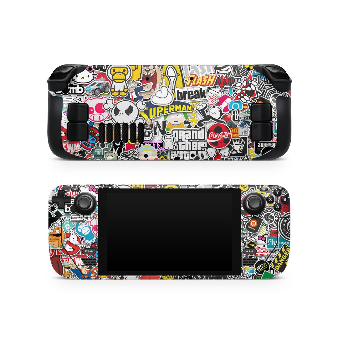 Bombing Cartoons Steam Deck Skin, Skins for Steam Deck, Precut Printed ...