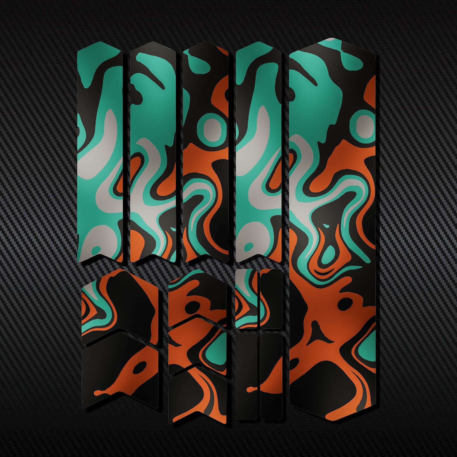 Bicycle Frame Fork Protector Decals Set 14 Pcs / Mtb - Etsy